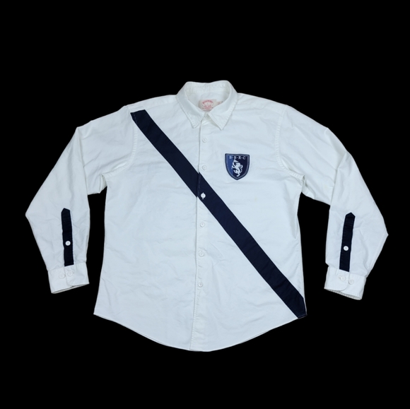 Brooks Brothers | Shirts | Used Brooks Brothers Blue Rugby Patch Supima ...